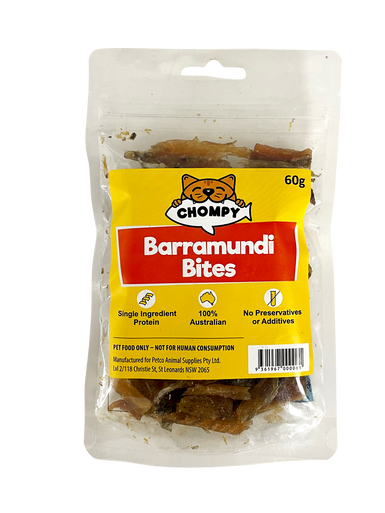 Chompy Barramundi Bites Cat Treats