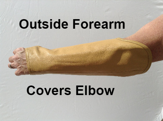 Extended High Cut-Level Arm Chaps | Tan | Arm Protectors