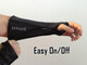 Black Leather Arm Chaps | Arm Sleeves for Protection
