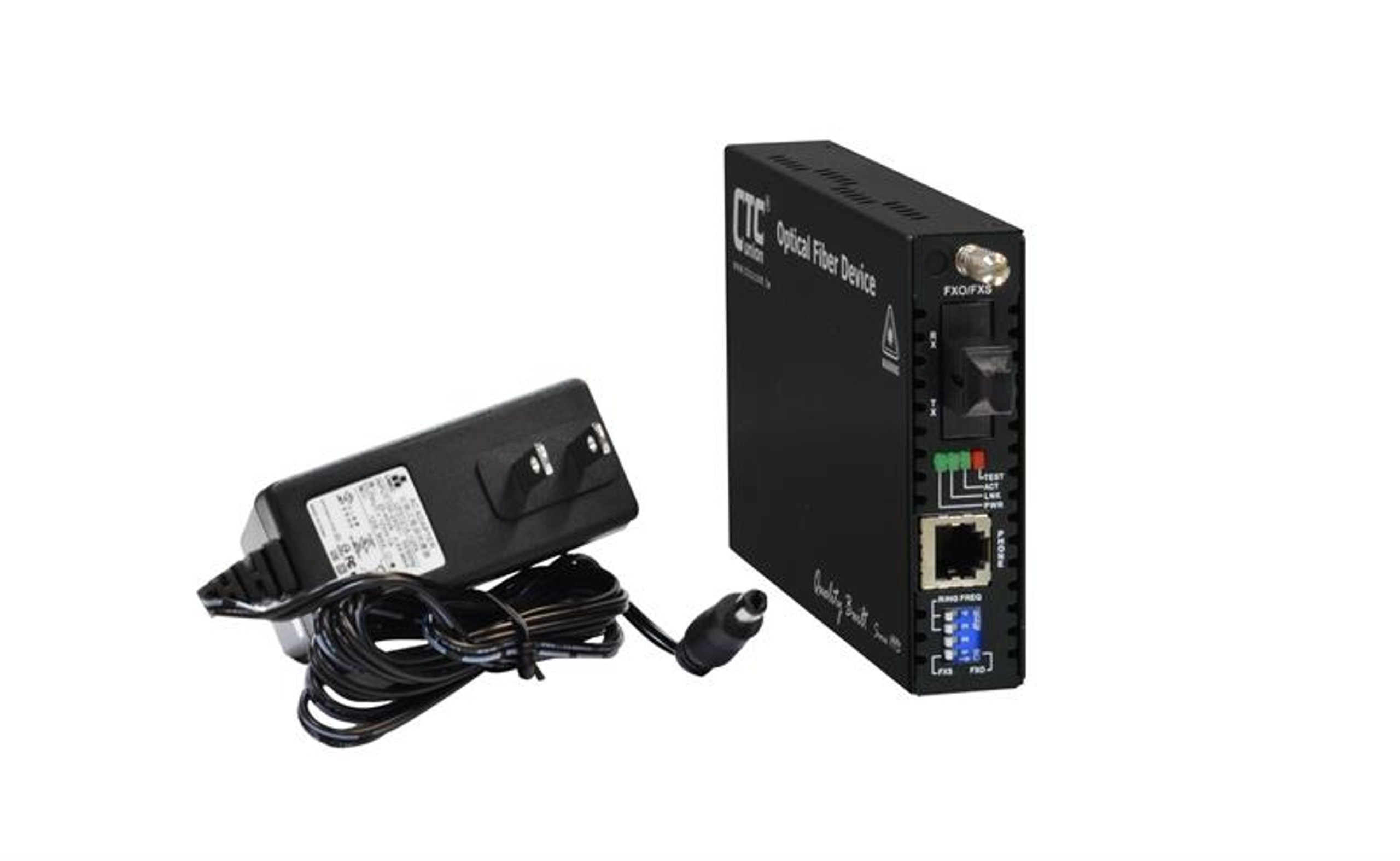 FRM220-FXO-FXS-SFP - POTS (RJ11) over fiber media converter, telephone ...