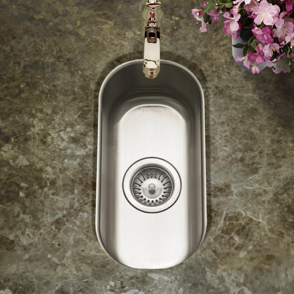 Undermount Stainless Steel Compact Bar/Prep Sink
