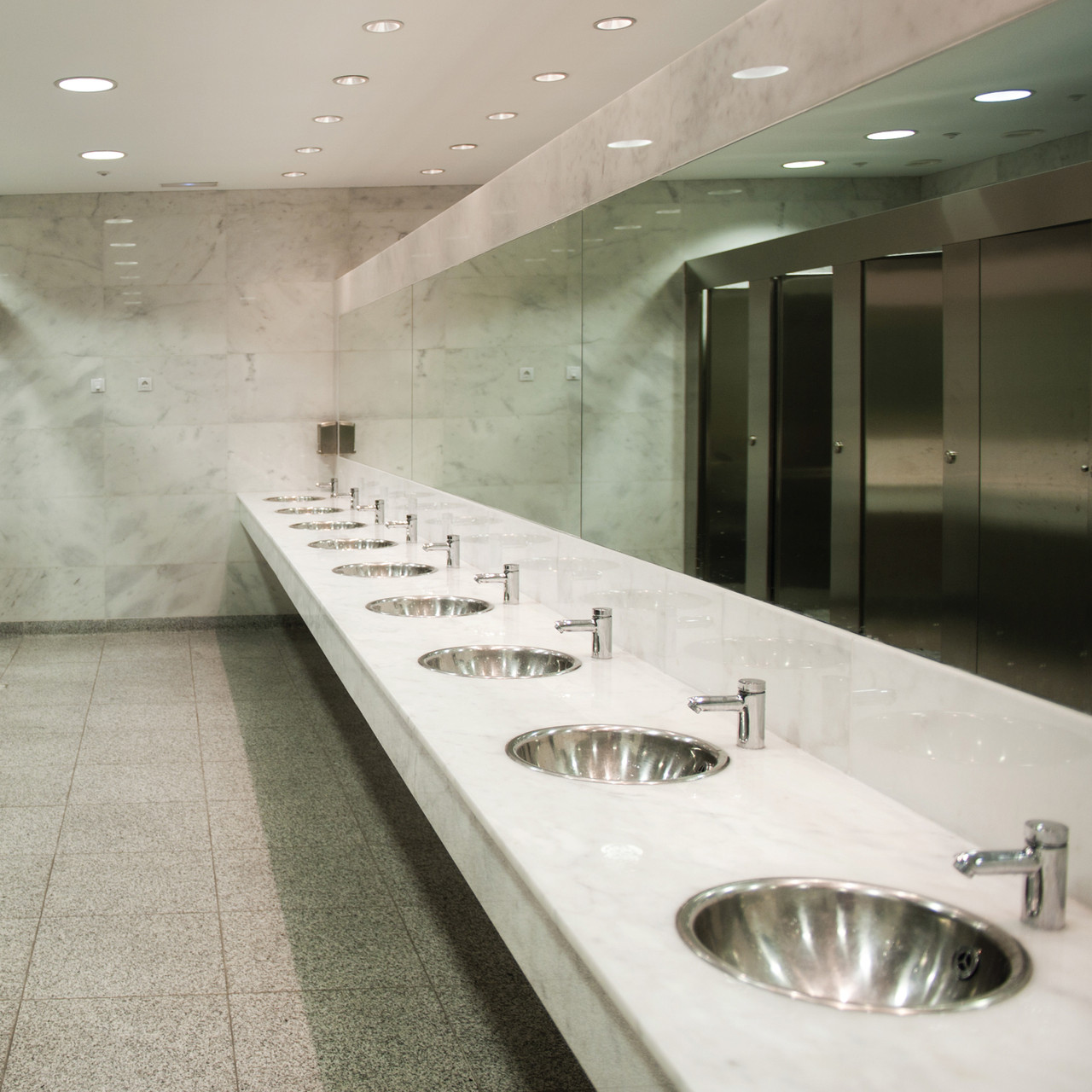 Conical Topmount Stainless Steel Bowl Lavatory Sink