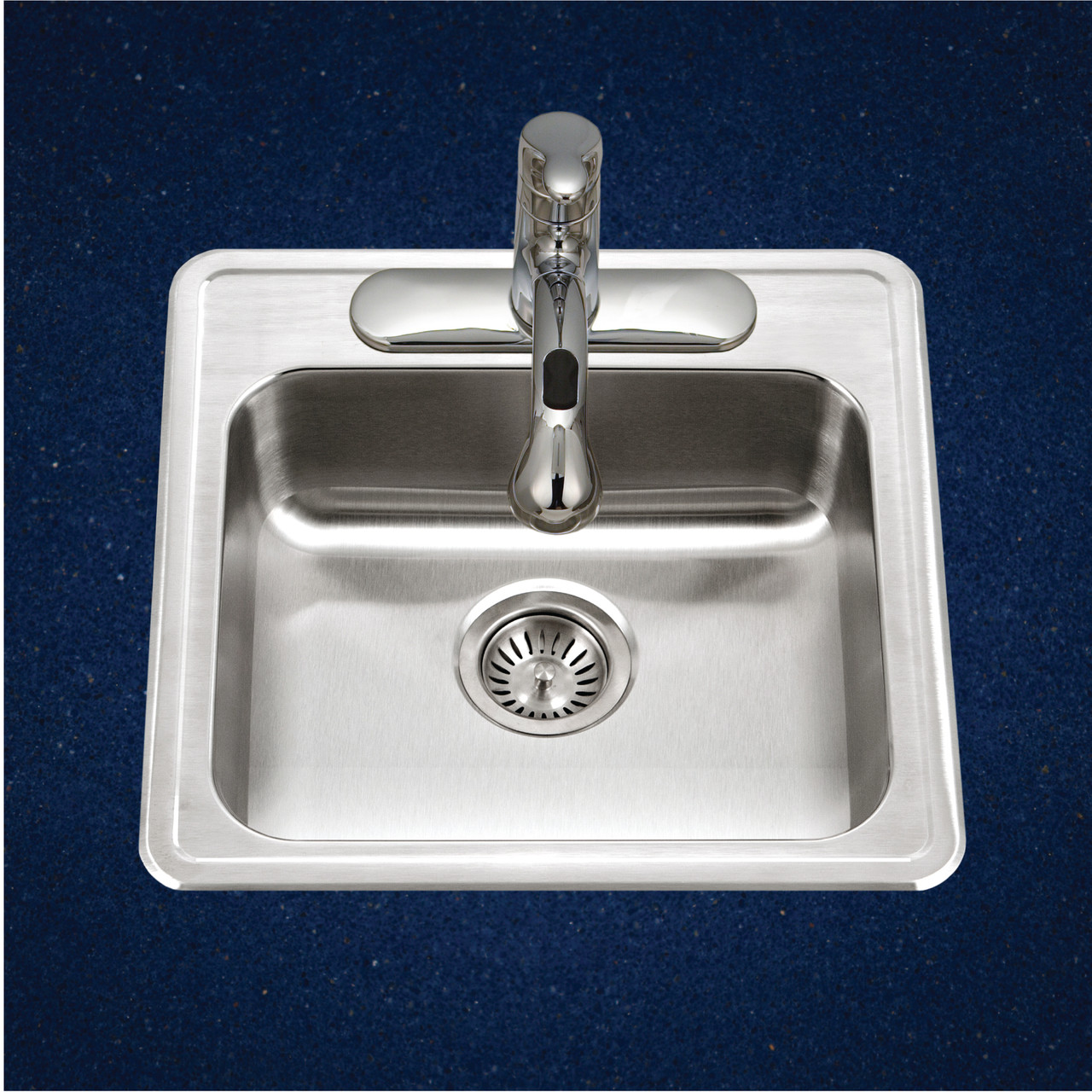 Houzer ADA Compliant 19 inch Stainless Steel Drop-in Topmount 3-hole 5 ...