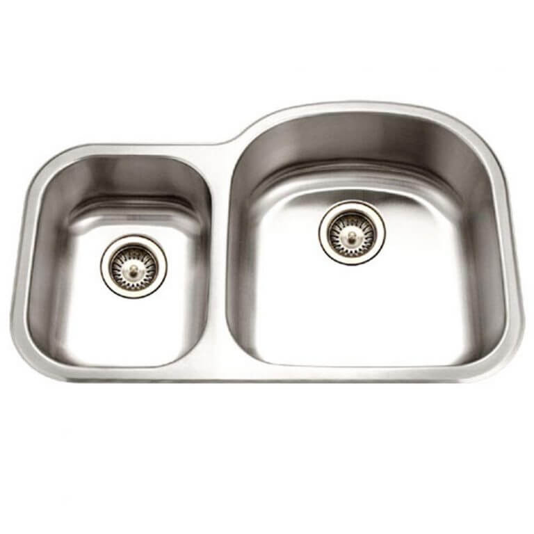 Designer Undermount Stainless Steel 70/30 Double Bowl Kitchen Sink ...
