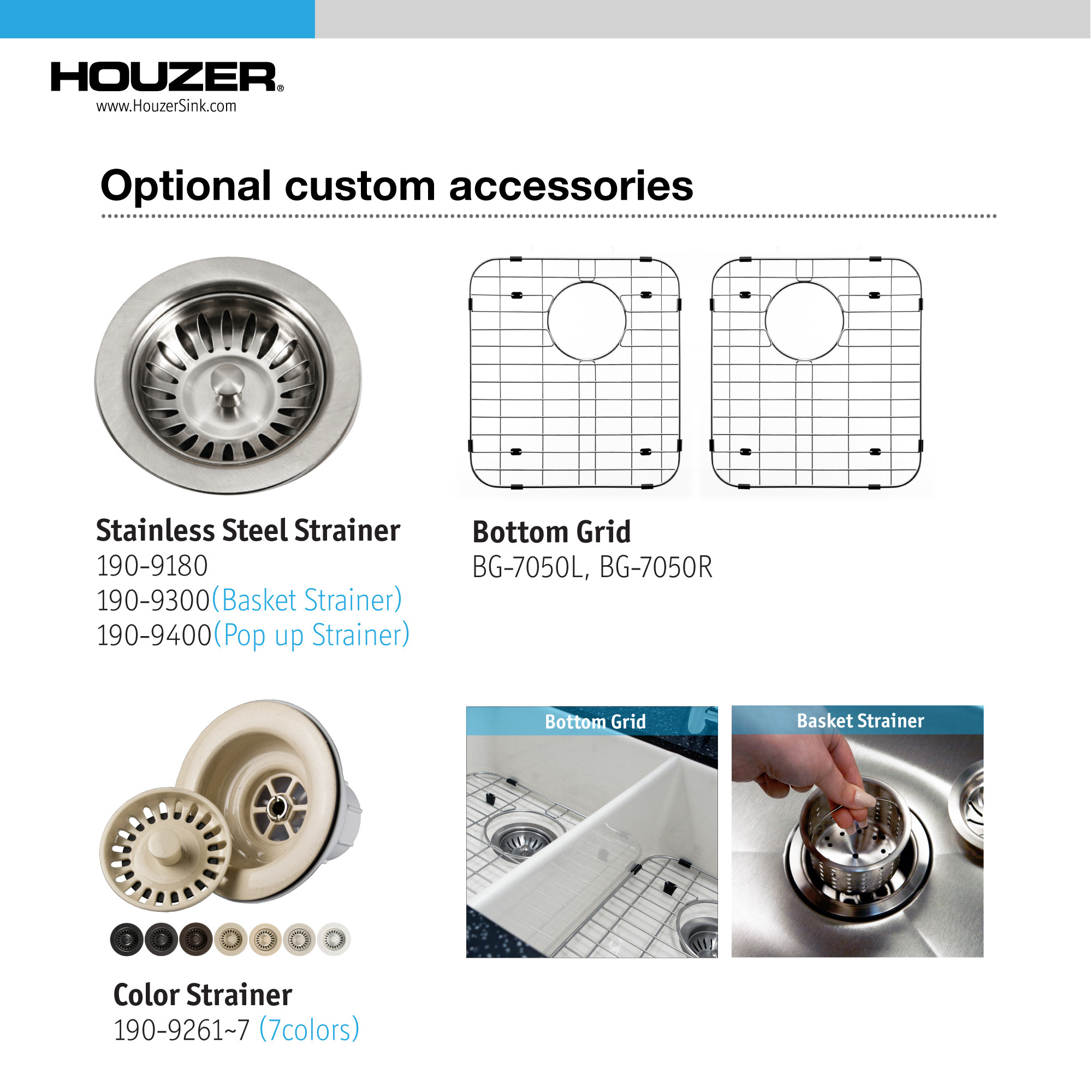 Houzer Platus Series 32" Fireclay Undermount 50/50 Double Bowl Kitchen ...