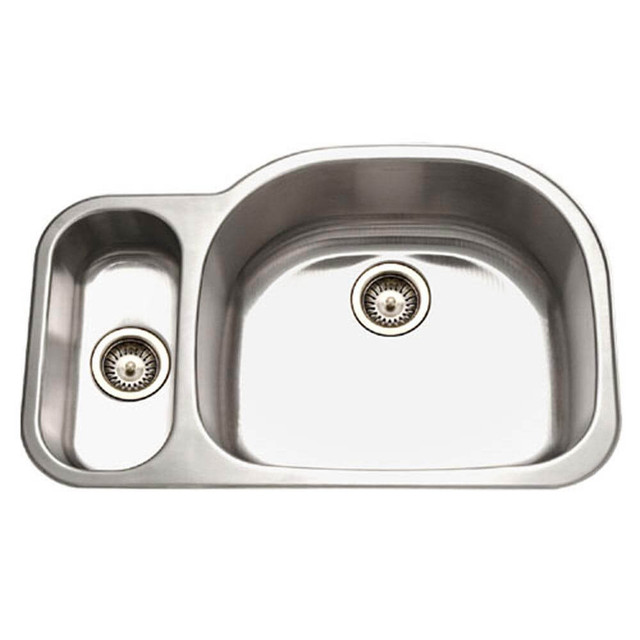 Designer Undermount Stainless Steel 80/20 Double Bowl Kitchen Sink ...