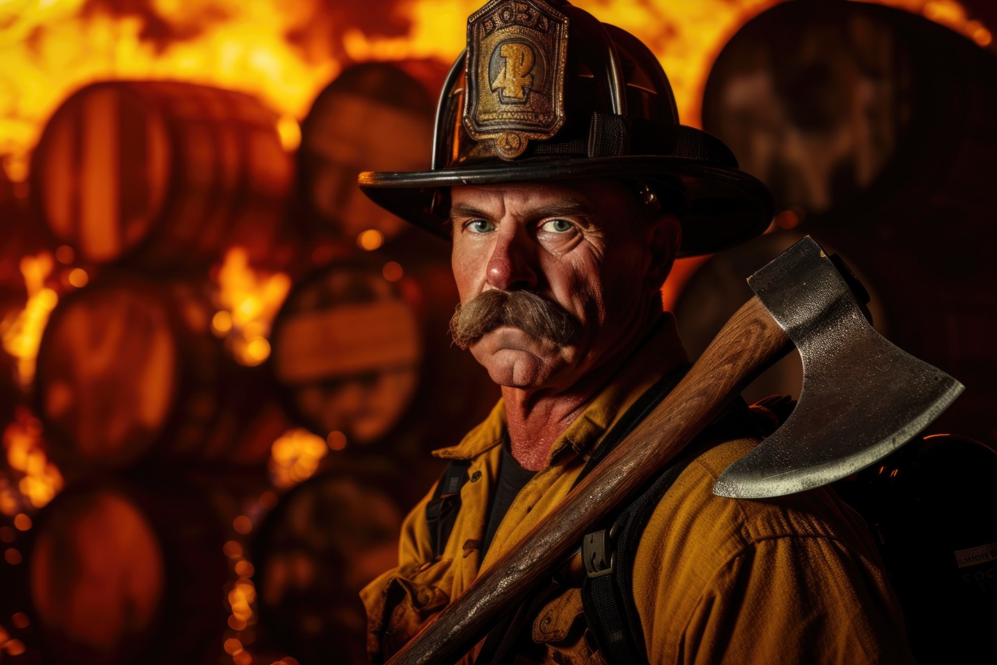 The Firefighter Handlebar Mustache: A Legacy Worth Twirling - Fire ...