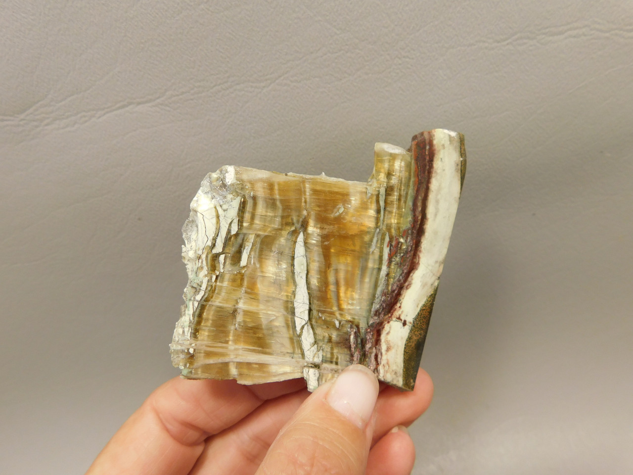 Arizona Pietersite Polished Stone Slab Chatoyant Tiger Eye #O13 - OakRocks