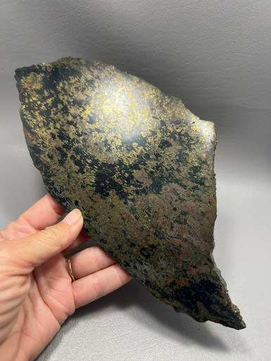 Apache Gold Polished Stone Slab Black and Gold Rock Jerome A2izona #O4 ...