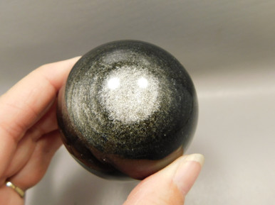 Silver Sheen Sphere 2.2 inch Gemstone Chatoyant Stone 56.5 mm Ball #Os2 ...