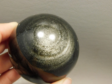 Silver Sheen Sphere 2.3 inch Gemstone Chatoyant Stone 59 mm Ball #Os3 ...