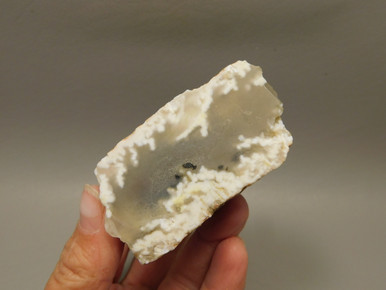 White Plume Agate Rough Rock Lapidary Stone Slab Stinking Water Oregon ...