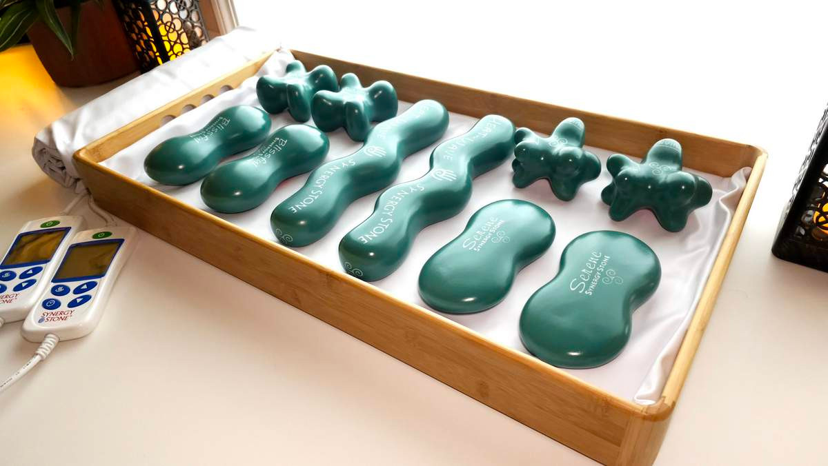 SYNERGY STONE COMPLETE ADVANCED Water-Free Hot Stone Massage Heating ...