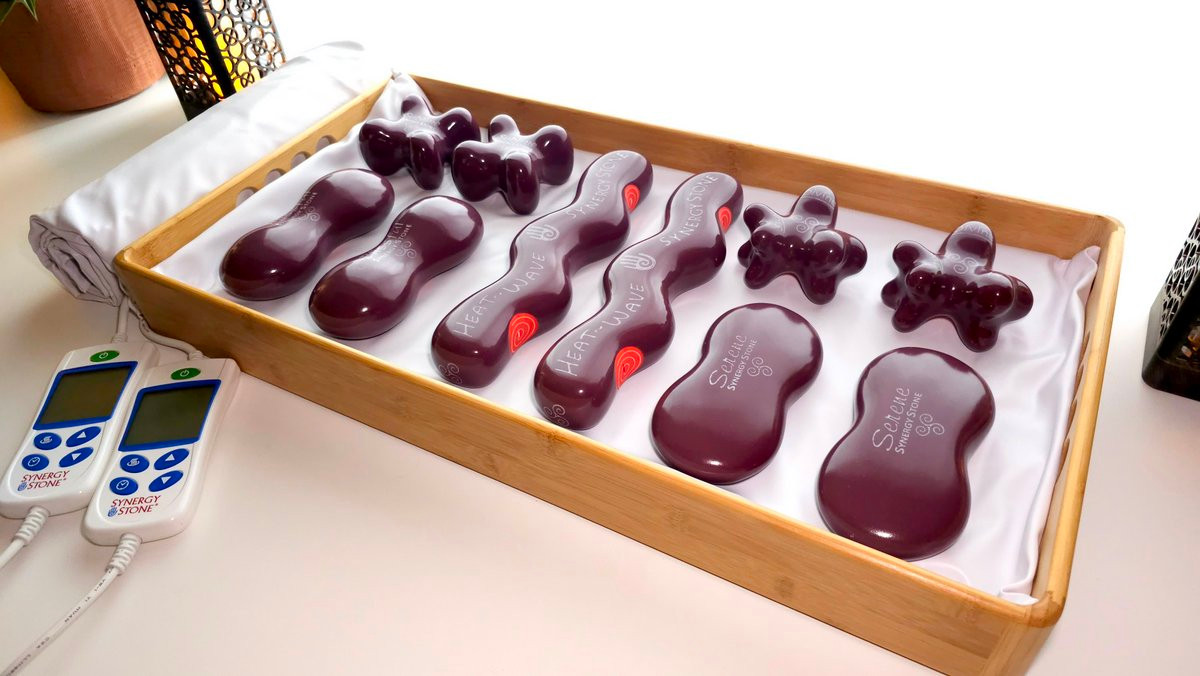 COMPLETE ADVANCED "Luscious" Ultra-Smooth Water-Free SYNERGY STONE Hot ...
