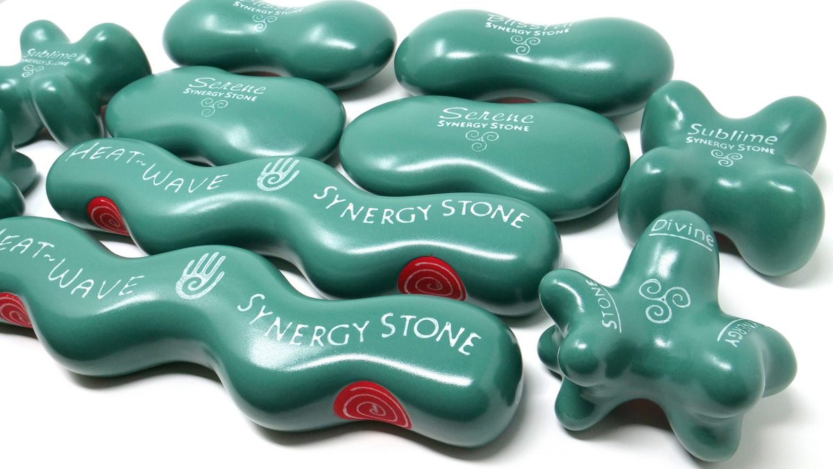 SYNERGY STONE ADVANCED Hot Stone Massage Tool Set of 10 Jade Ultra ...