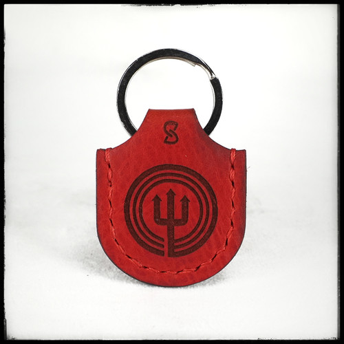 Sandholm Leather Goods El Diablo Keychain - Red - El Diablo Amps & Guitars