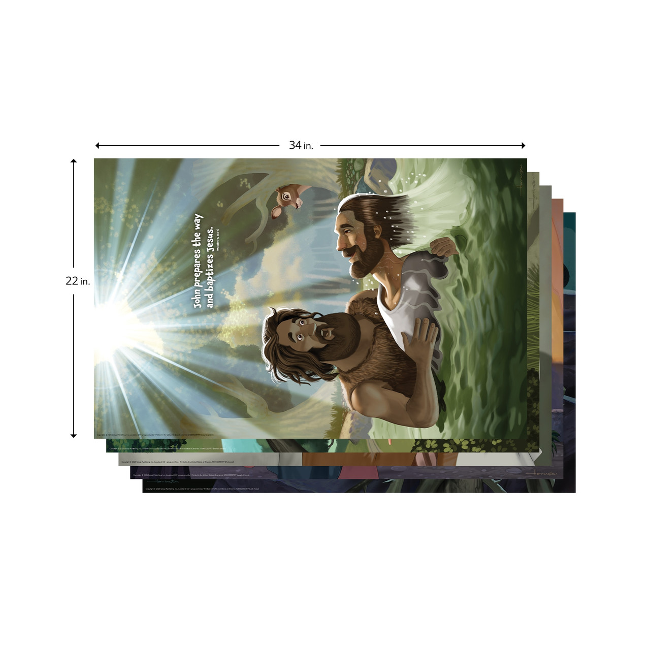 True North VBS Bible Story Posters (set of 5) (22" x 34") | Group