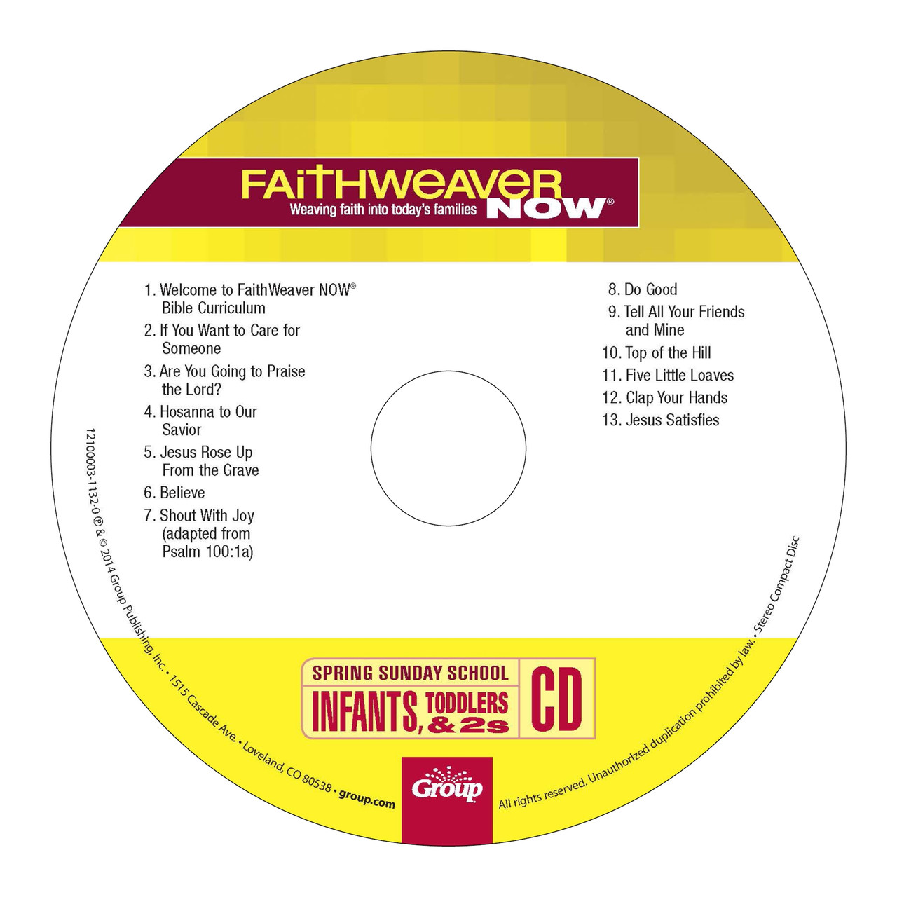 FaithWeaver NOW Infants Toddlers and 2s CD - Spring 2026 | Group