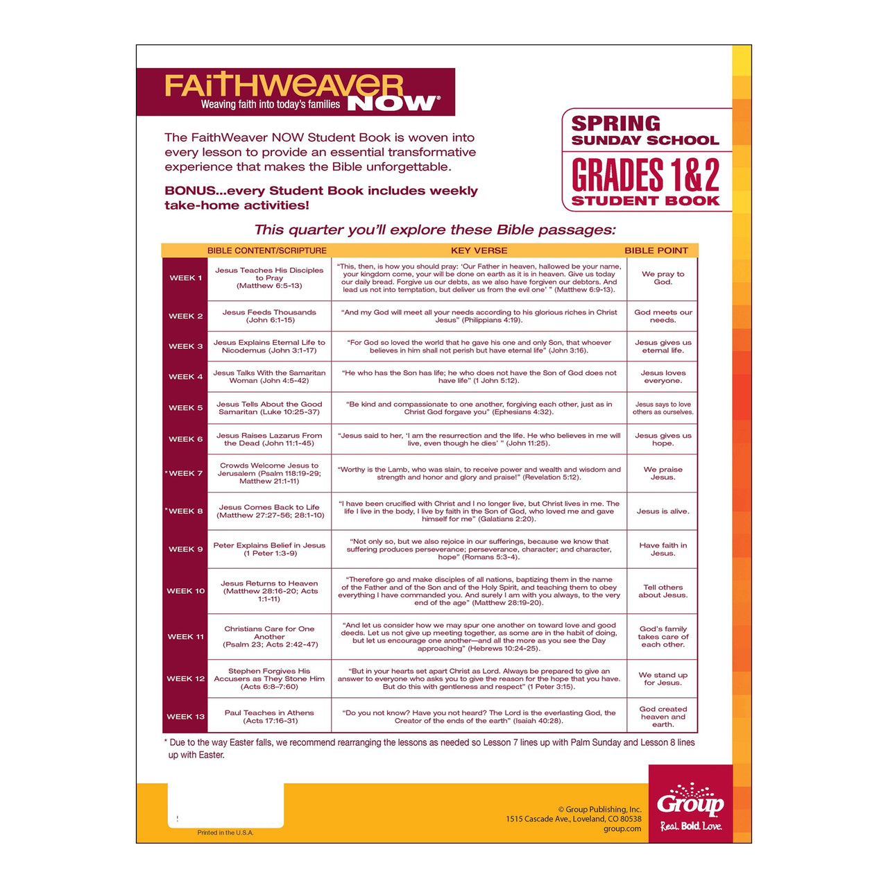 FaithWeaver NOW Grades 1 and 2 Student Book - Spring 2026 | Group
