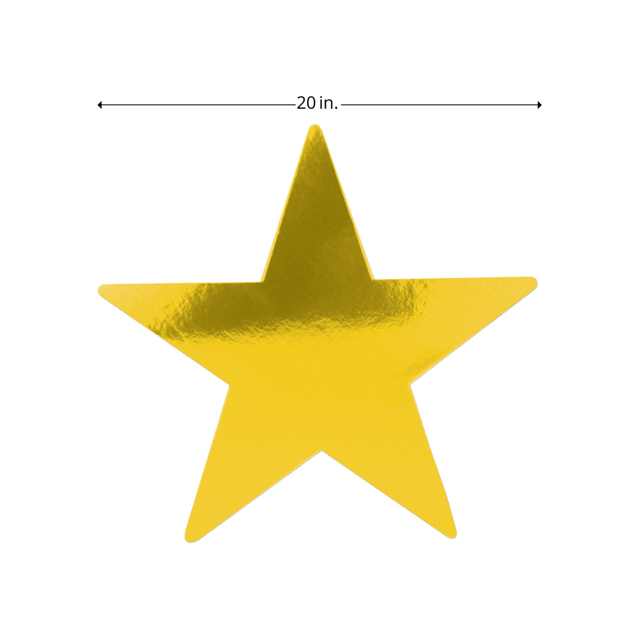 Galaxy VBS Jumbo Foil Gold Star 20 in. | Group