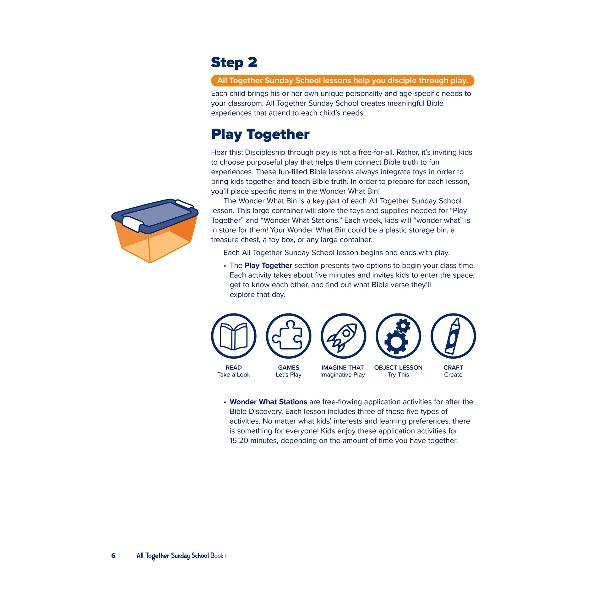 All Together Sunday School (Book 1) - When You Have Kids of All Ages in ...