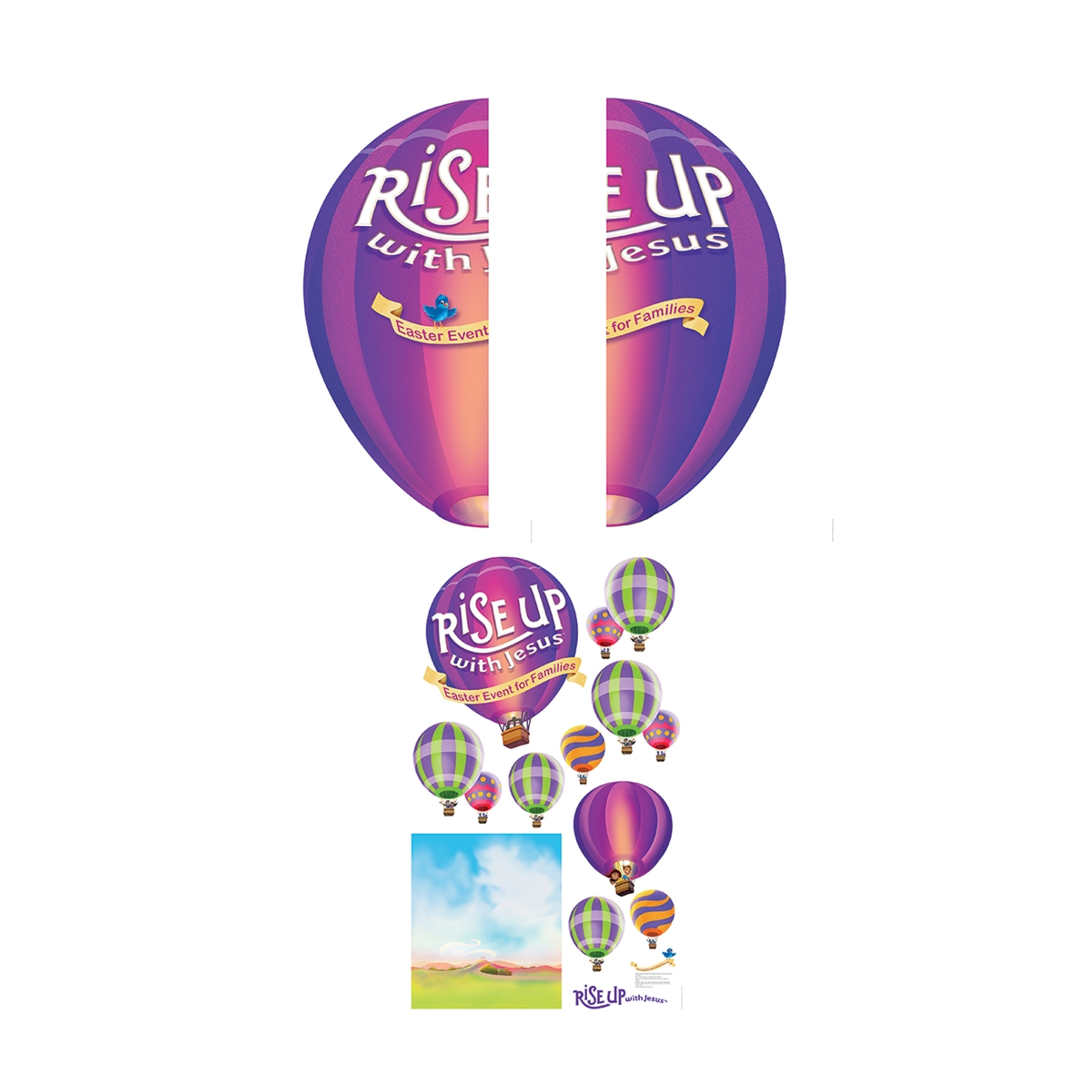 Rise Up With Jesus Giant Decorating Posters Group rise-up-with-jesus-giant-decorating-posters-group