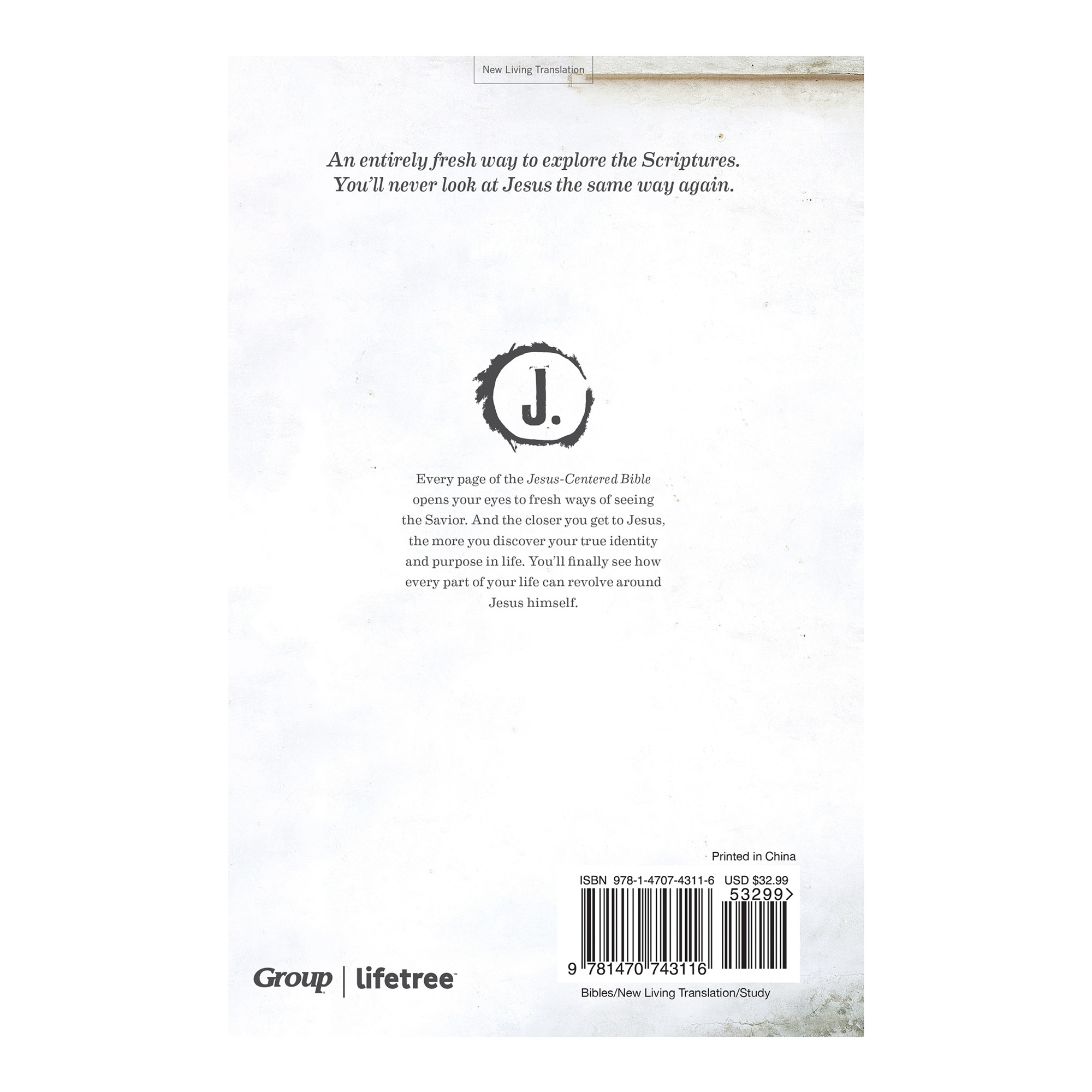 Jesus-Centered Bible NLT, Hardcover | Group
