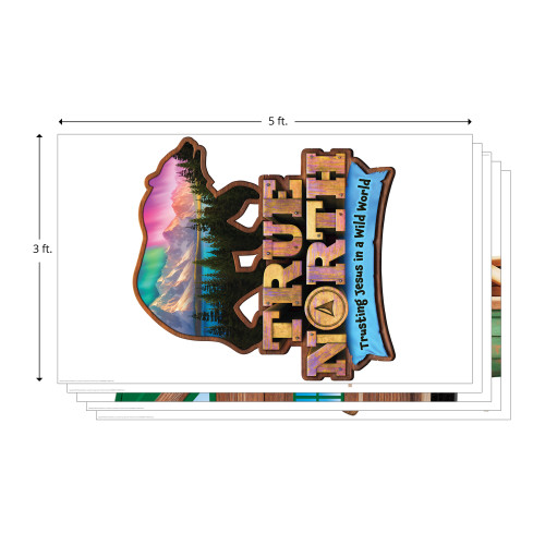 True North VBS Giant Decorating Poster Pack (set of 6) (3 ft x 5 ft ...