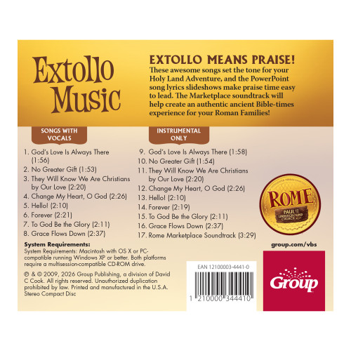 Rome VBS Extollo Music Leader Version 2-CD Set | Group