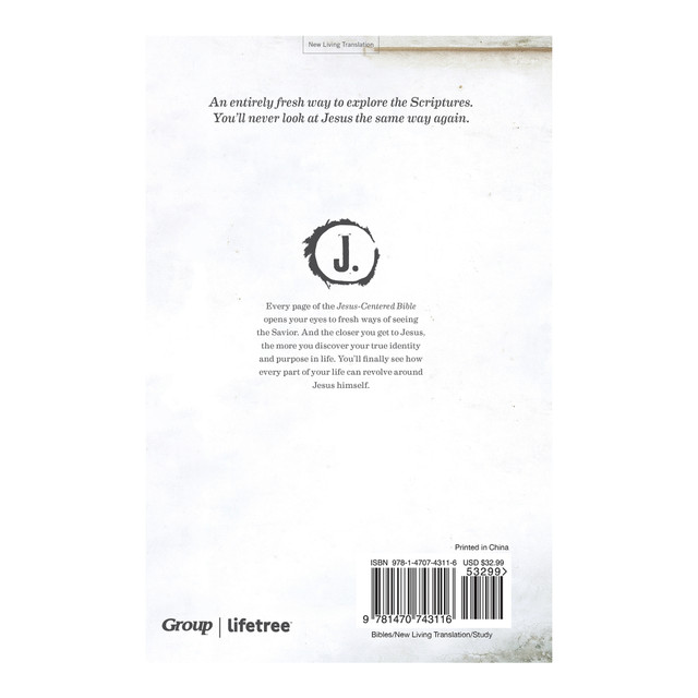 Jesus-Centered Bible NLT, Hardcover | Group