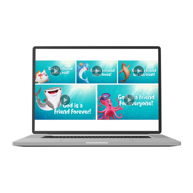 Scuba VBS Bible Memory Buddy Video Intros Set - MP4 | Group