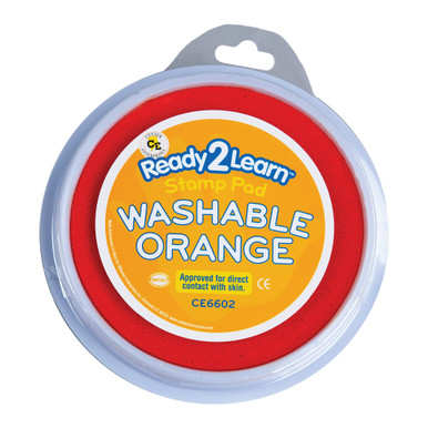 Large Round Stamp Pad, Orange | Group