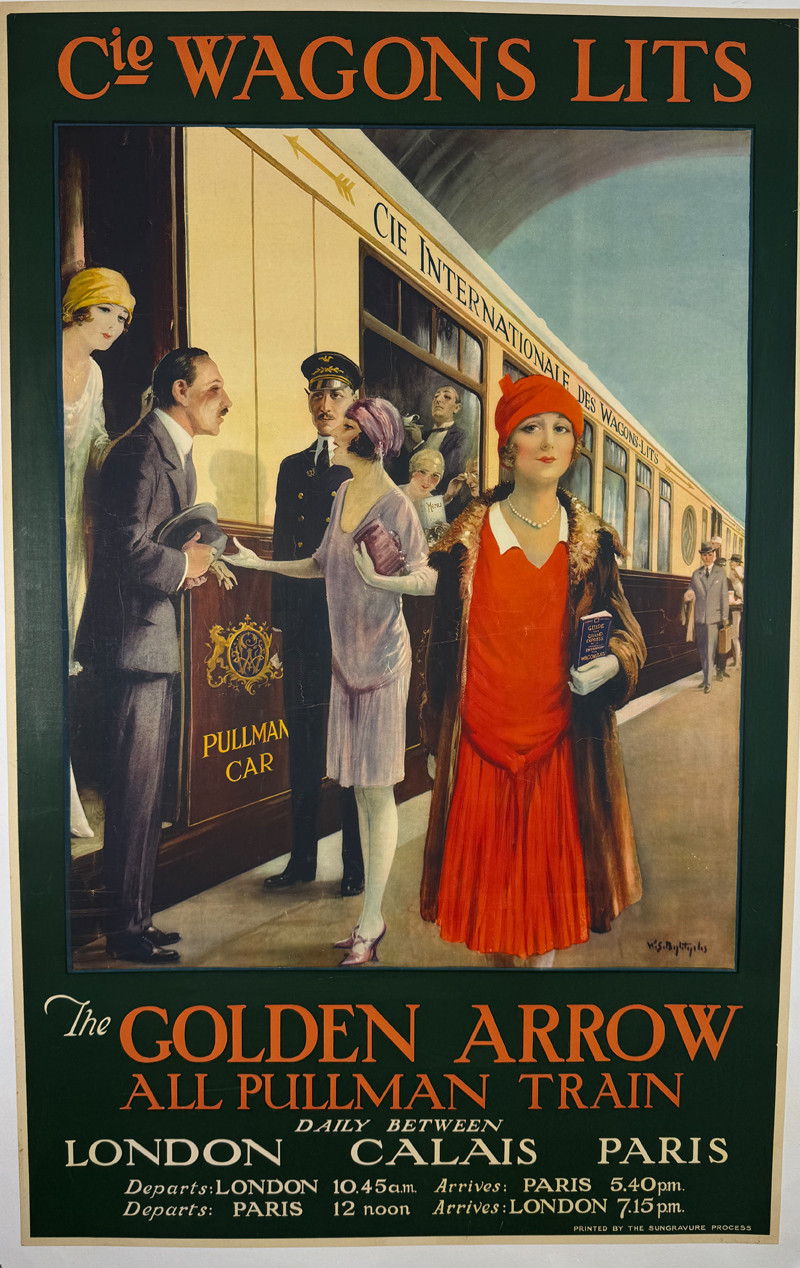 The Golden Arrow All Pullman Train - Timmons Vintage Posters