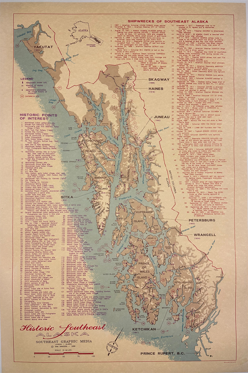 map southeastern alaska coast