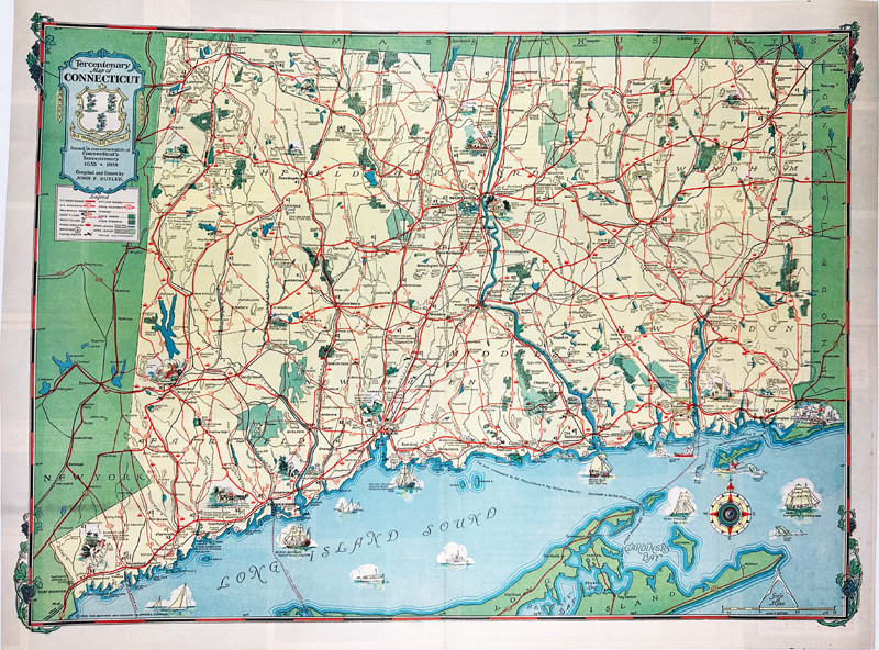 connecticut location map