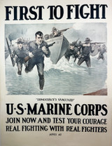 First To Fight U.S. Marine Corps - Timmons Vintage Posters
