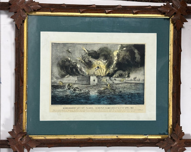 Bombardment of Fort Pulaski Cockspur Island Geo 10th & 11th of April ...