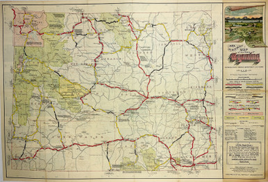 Highway Map of Wyoming