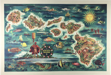 The Dole Map of the Hawaiian Islands
