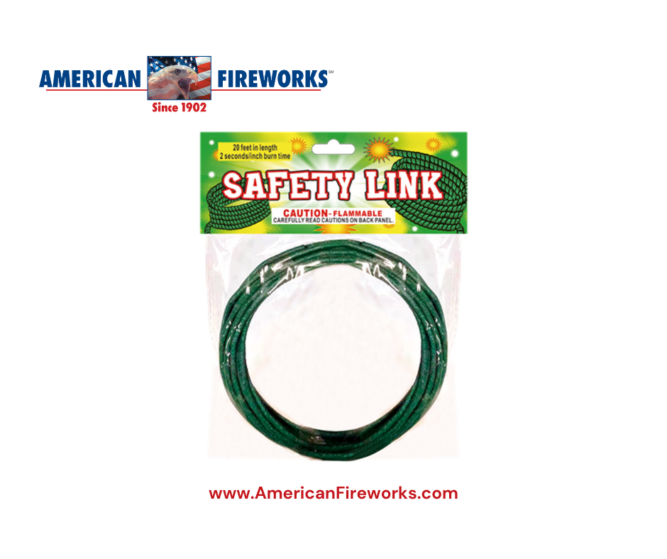 Safety Link (Green) – 2 Sec/inch (20 feet) - AmericanFireworks