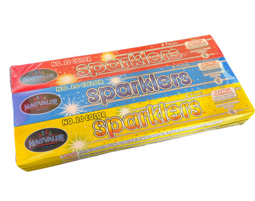 #10 Color Sparklers - Mag Value - AmericanFireworks