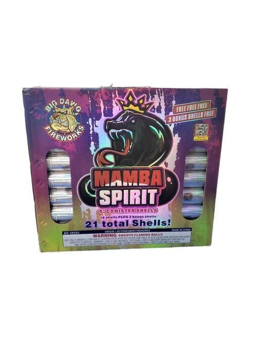 Mamba Spirit 5" Canister Shells - AmericanFireworks
