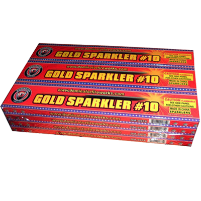 #10 Gold Sparklers - Dominator - AmericanFireworks