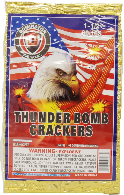 Brick of Firecrackers (80 Packs of 16) Thunderbomb - AmericanFireworks