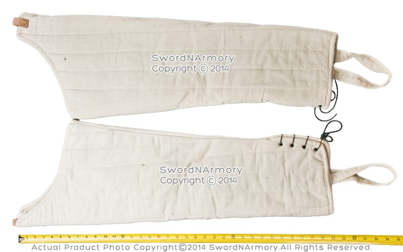 Medieval Gambeson Leg Armour Cotton Padded Leggings Protector SCA WMA ...