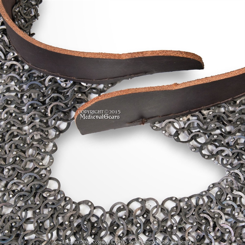 Titanium 9mm 17G Functional Medieval Chainmail Aventail Flat Ring ...