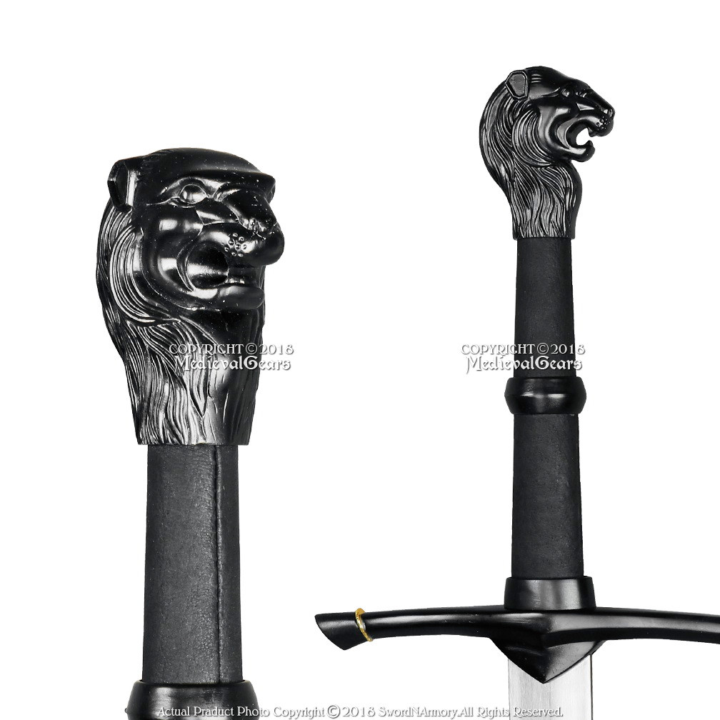 Medieval Knight Crusader Princes Peter Sword with Lion Head Handle