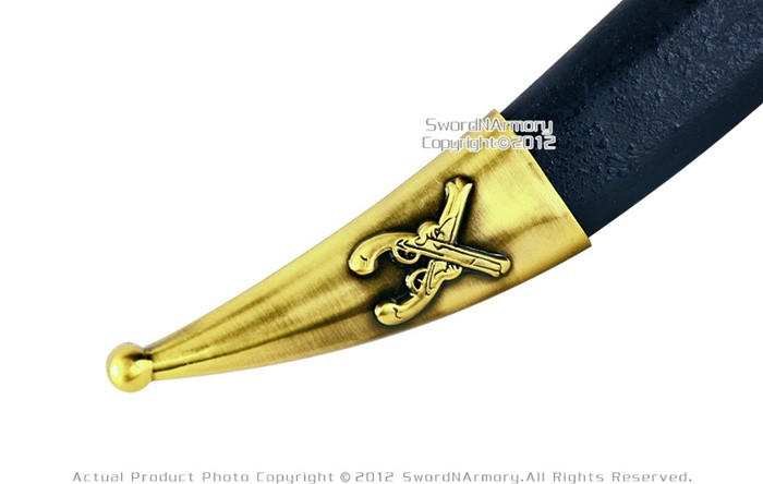 Mermaid Pirate Cutlass Sword w/ Basket Guard & Sheath