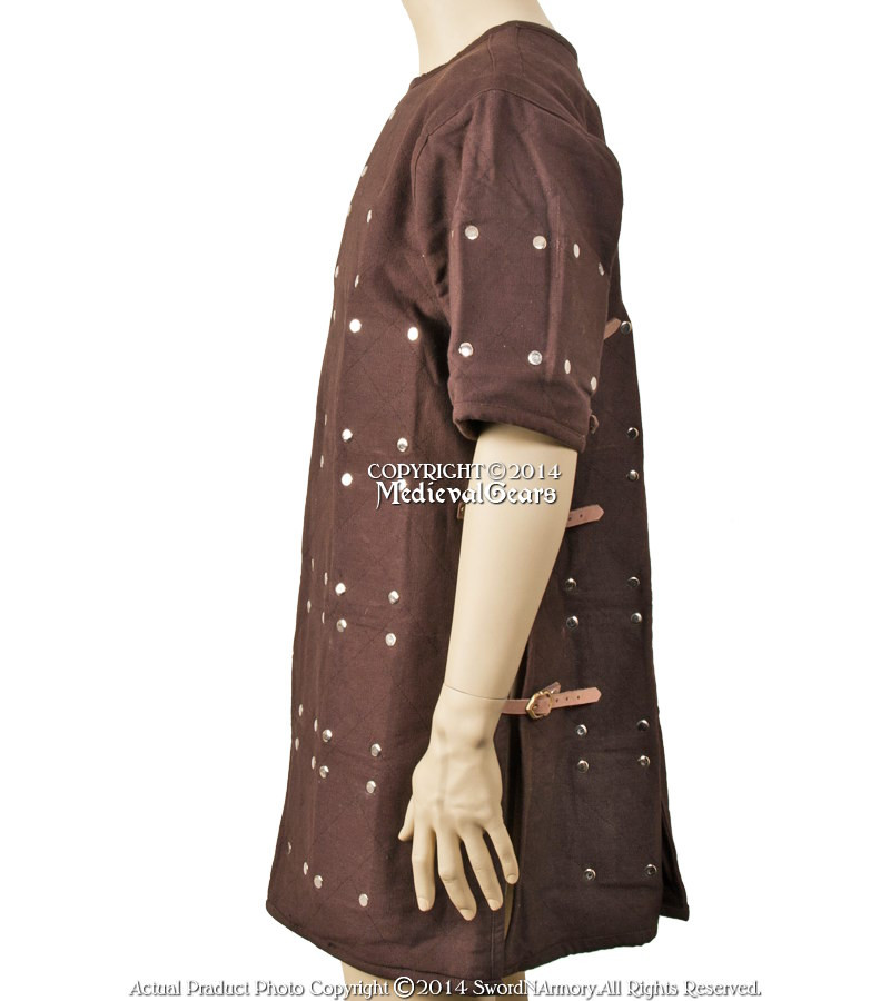 Renaissance Brigandine Medieval Steel Plated Armor Overcoat LARP Black ...