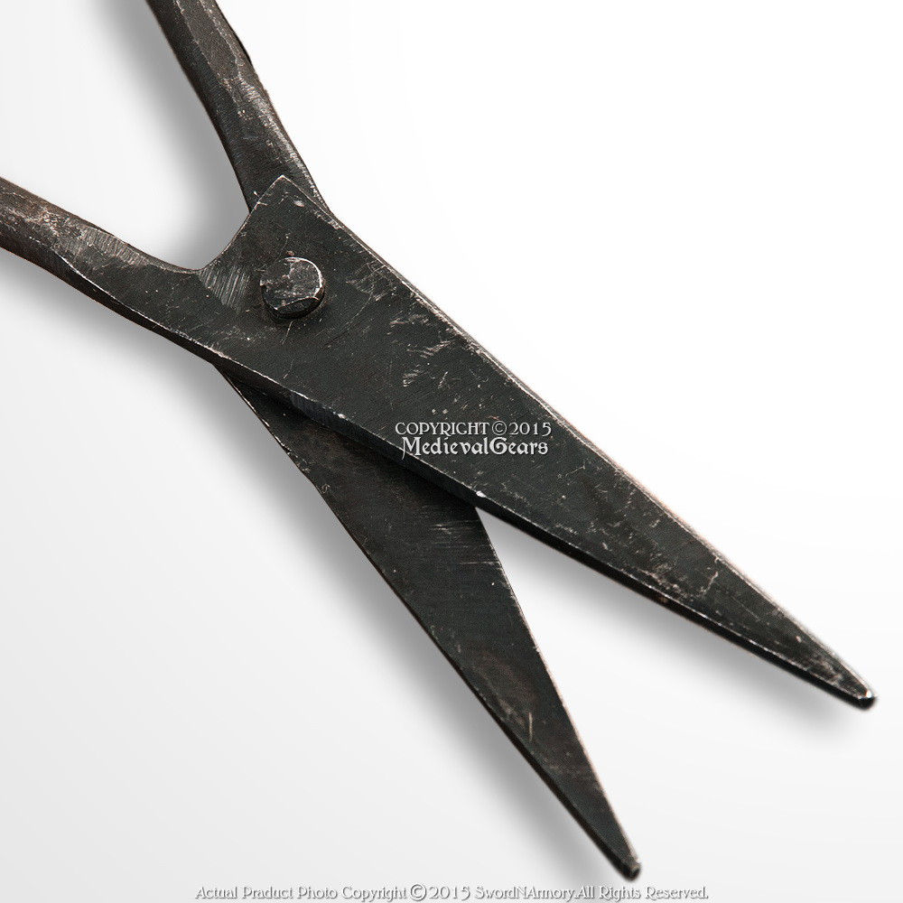 Medieval Renaissance Style Scissor Handmade Slick Snip Black Iron ...